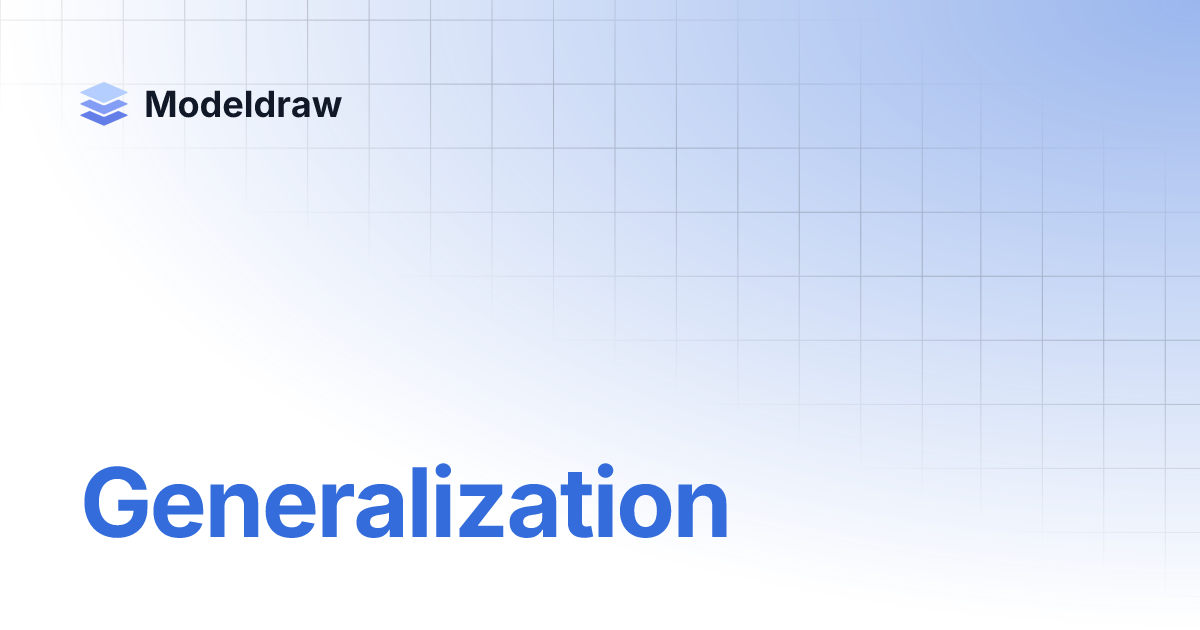 Generalization | Modeldraw