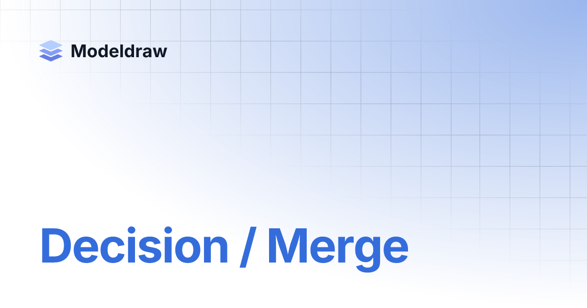 Decision / Merge | Modeldraw